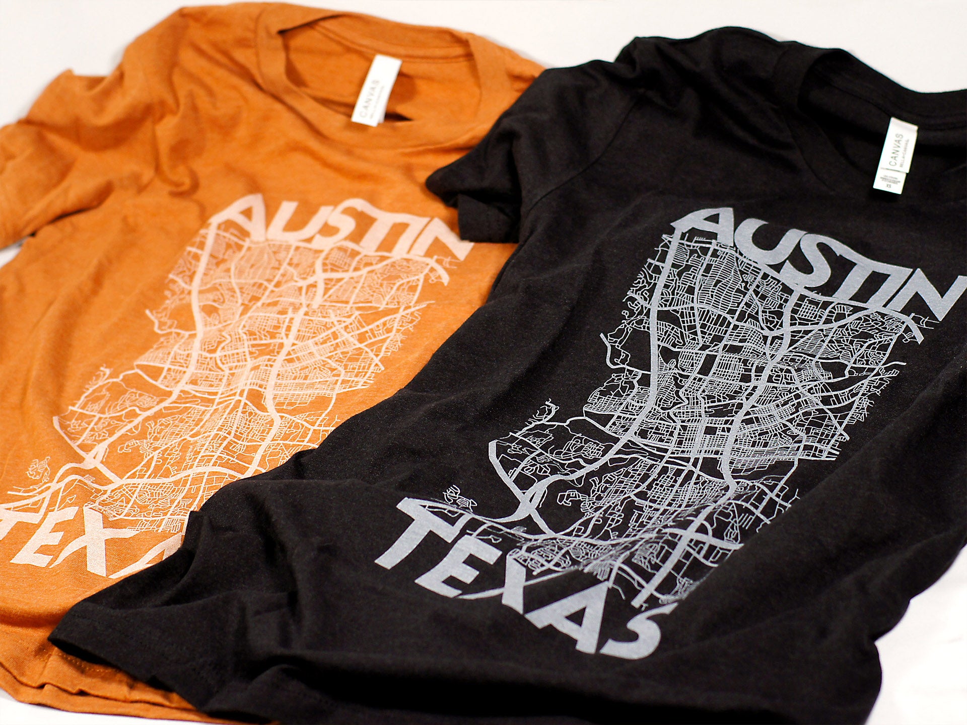 Austin Map T-Shirt – Blue Genie Art Bazaar