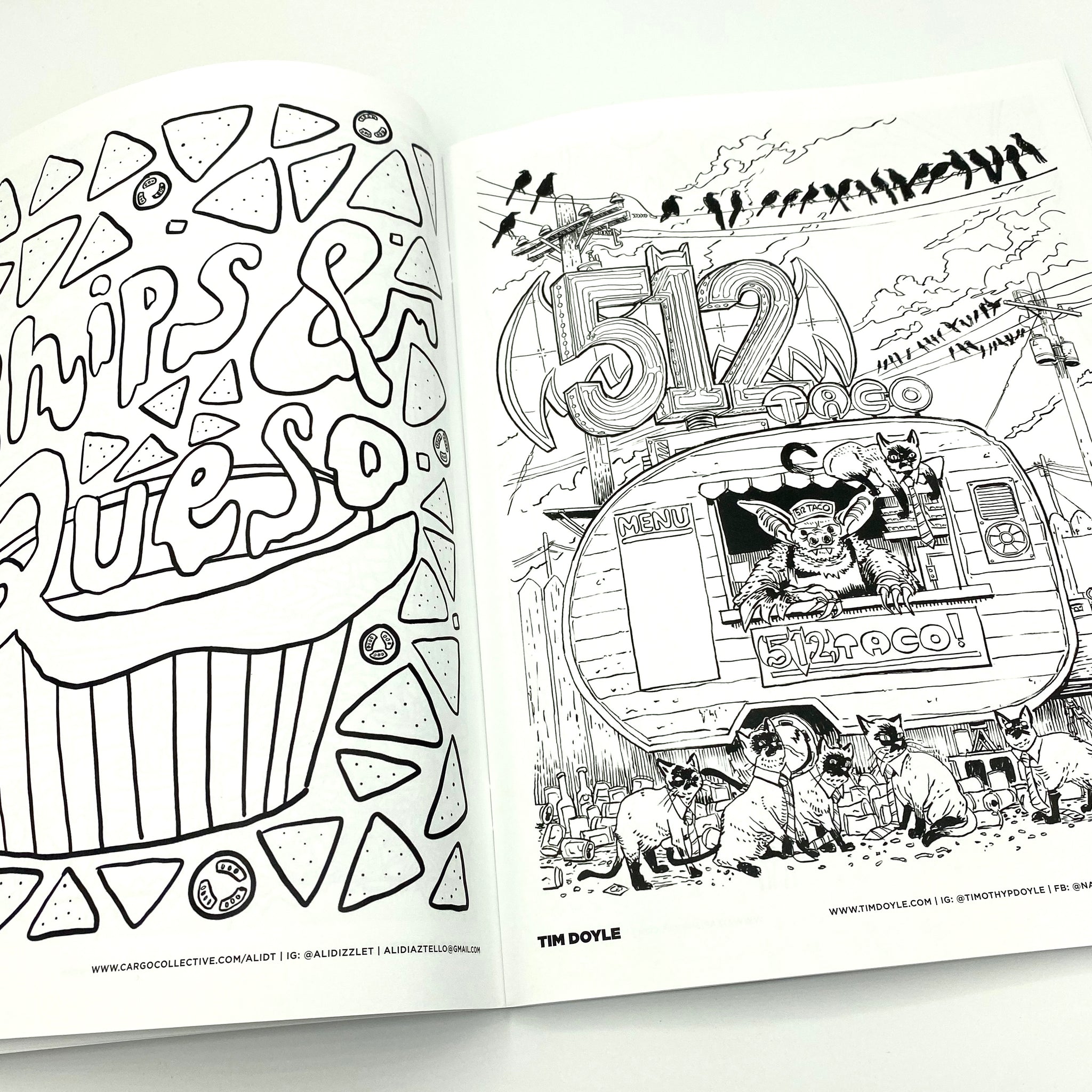 Austin Coloring Book – Blue Genie Art Bazaar